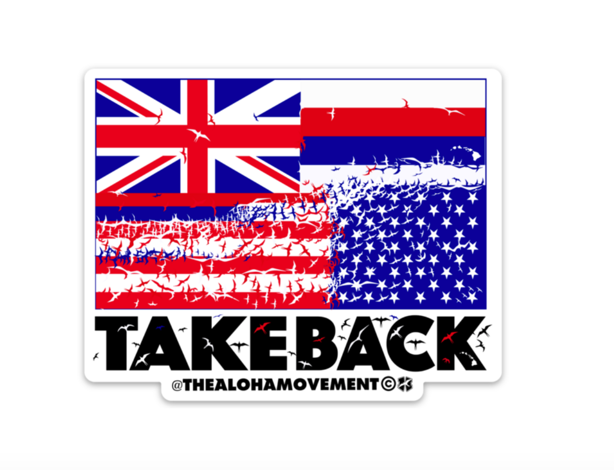 The TakeBack Flag 4" Sticker – 'IWA Surf Co. x H ICON808
