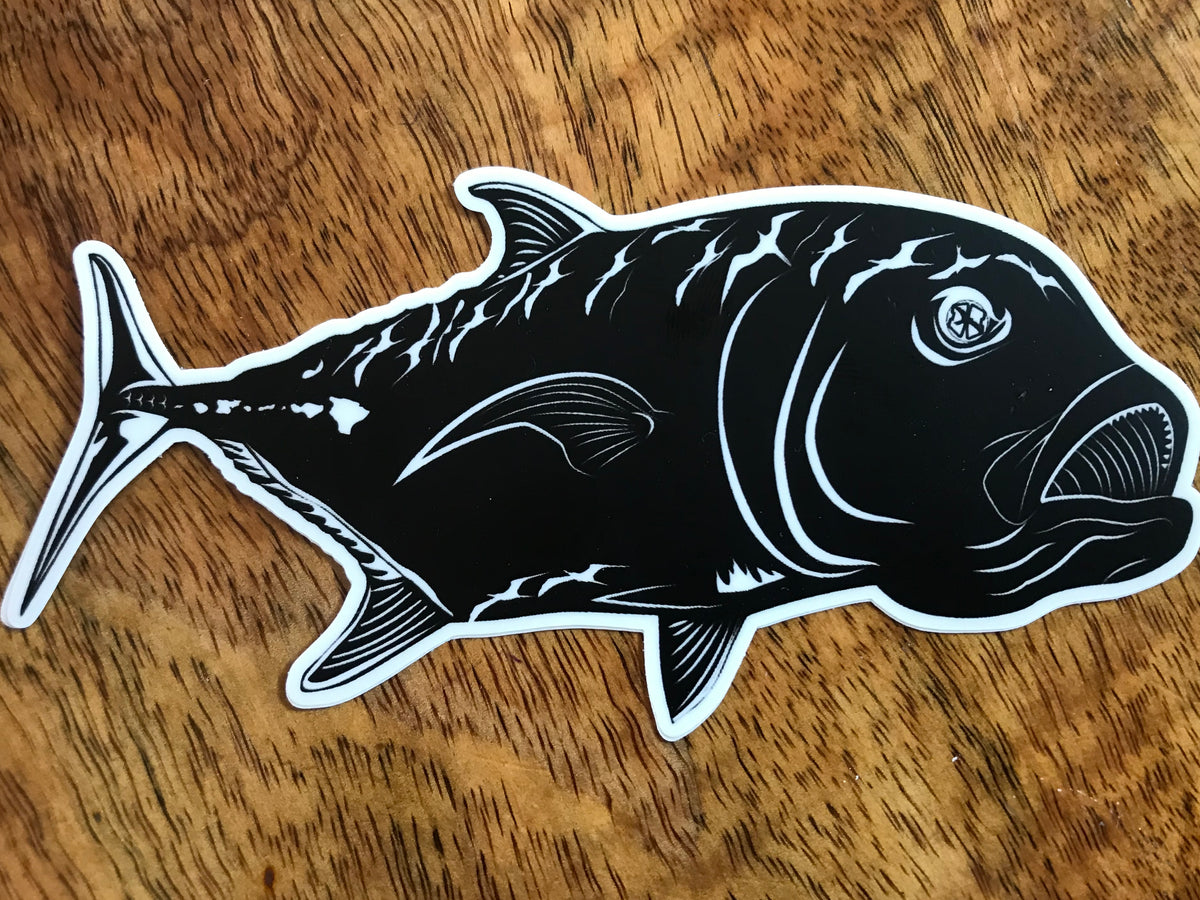 Ulua Slayer I'a Sticker – 'IWA Surf Co. x H ICON808